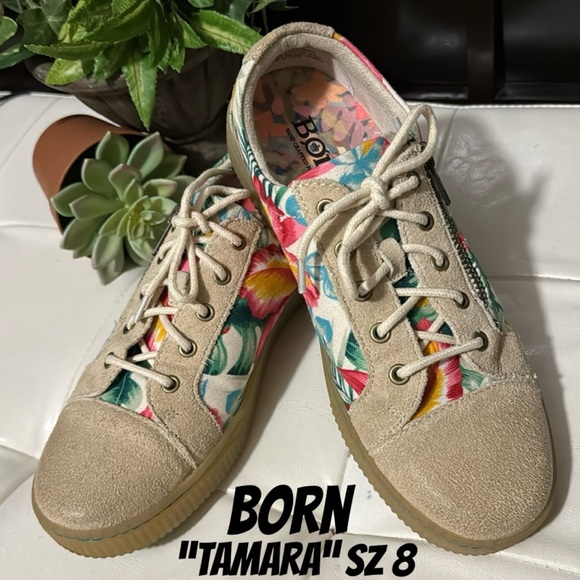 Born | Shoes | Born Brand Tamara Sneakersfloral Tropical Print8mlaceup ...